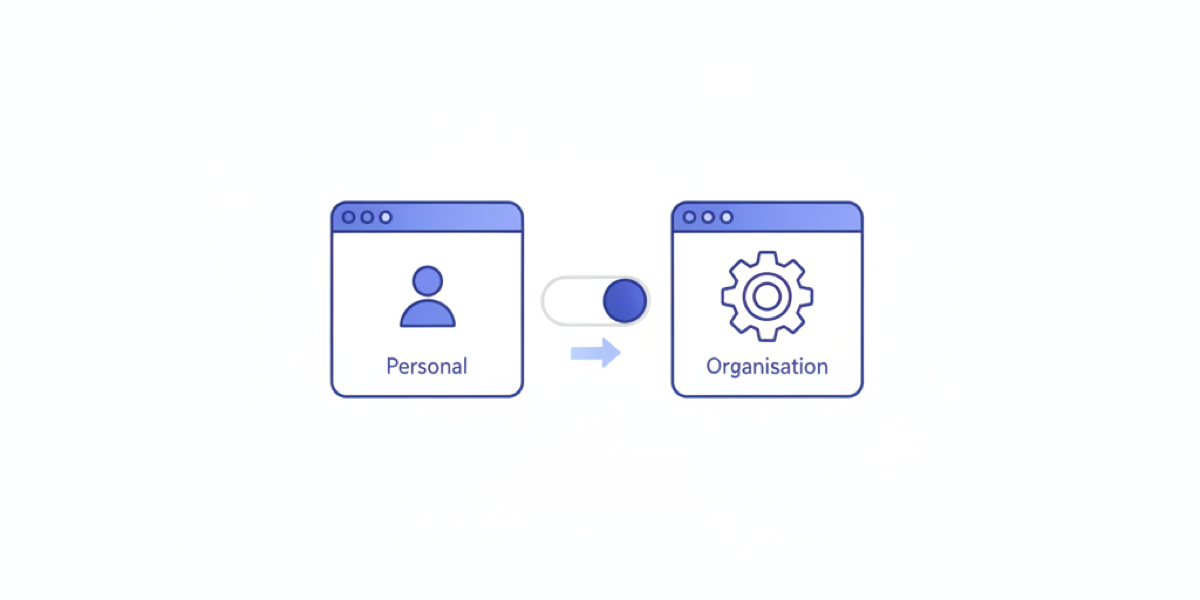 Switching Between Workspaces: Personal vs Organisation